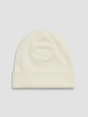 Balenciaga Knitted Beanie In Cashmere - Cream