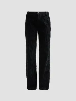 Ramy Brook Valentina Textured High-rise Jeans