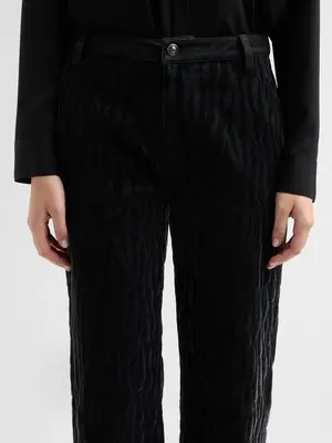 Ramy Brook Valentina Textured High-rise Jeans