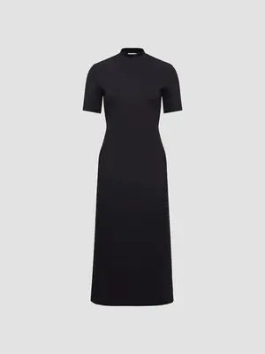Moncler X Ee72 Edward Enninful Dress In Neoprene - Black