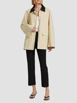 TOTEME Summer Country Wax Cotton Jacket - Peanut