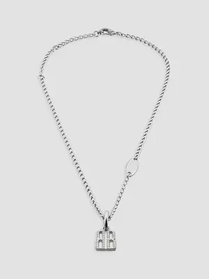 Balenciaga Nano Thin Necklace - Silver