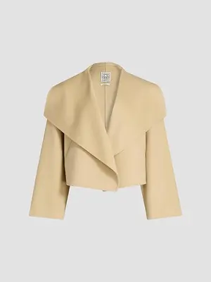 TOTEME Signature Wool Double-face Jacket - Peanut