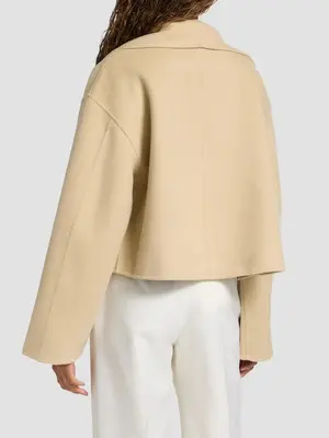 TOTEME Signature Wool Double-face Jacket - Peanut