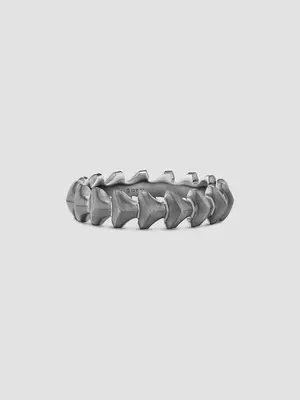 David Yurman Armory Band Ring In Titanium, 6.2mm - Silver