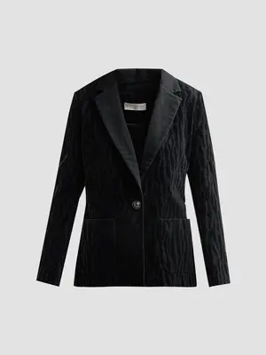 Ramy Brook Liana Cotton-blend Velvet Blazer