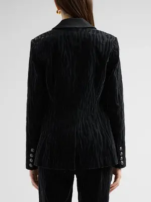 Ramy Brook Liana Cotton-blend Velvet Blazer