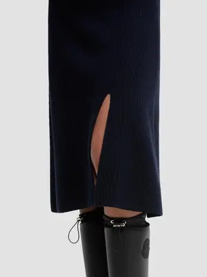 Moncler Skirt In Wool & Cashmere