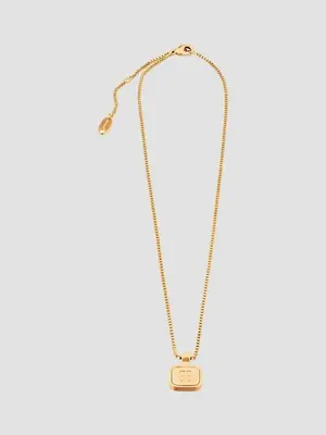 Balenciaga Nano Square Long Necklace - Gold