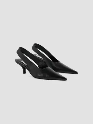 TOTEME 55mm Leather Slingback Pumps