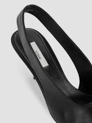TOTEME 55mm Leather Slingback Pumps