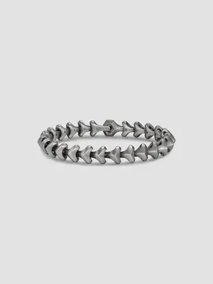 David Yurman Armory Link Bracelet In Anthracite Titanium, 9.5mm - Silver