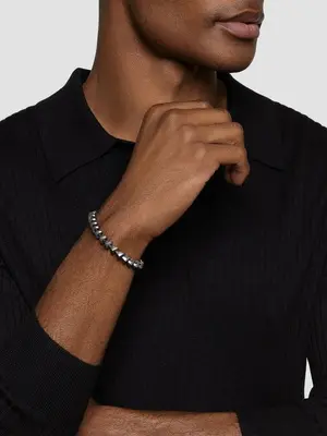 David Yurman Armory Link Bracelet In Anthracite Titanium, 9.5mm