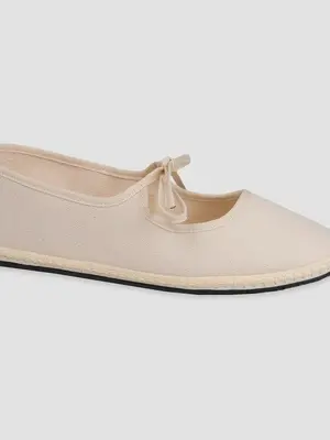 VIBI VENEZIA Brigitte Cotton Slippers - Ecru