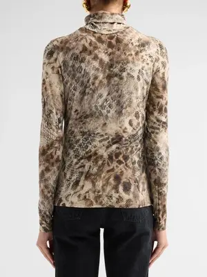 Ramy Brook Thea Python-print Cotton-blend Top