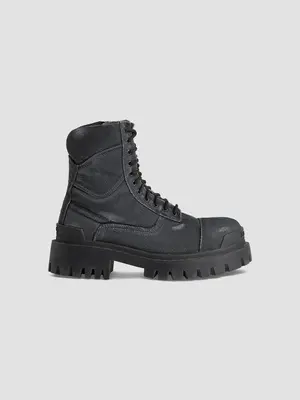 Balenciaga Combat Strike Boots - Black