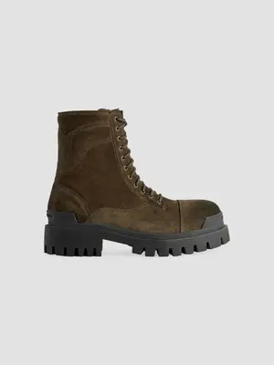 Balenciaga Combat Strike Boots Olive