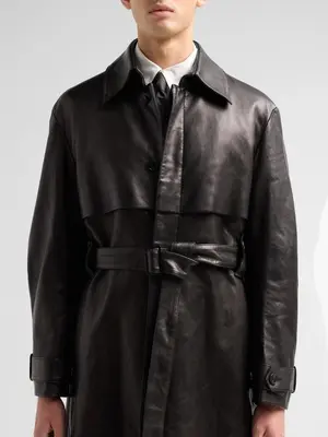 Public School Lafayette Leather Longline Coat