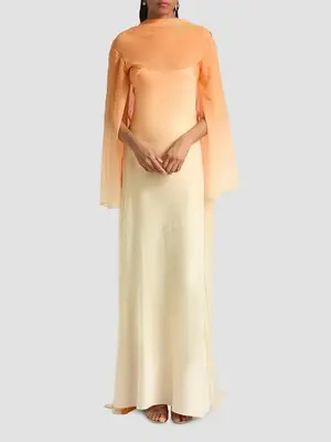 Significant Other Devlyn Ombré Cape Gown
