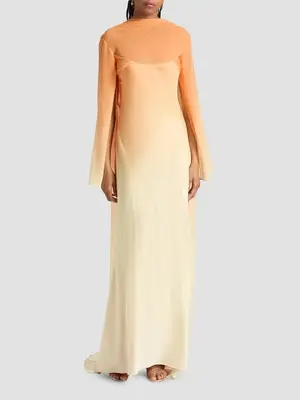 Significant Other Devlyn Ombré Cape Gown