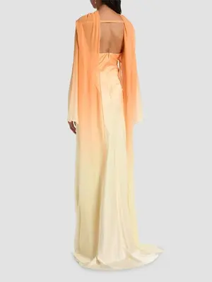 Significant Other Devlyn Ombré Cape Gown