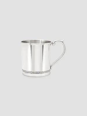 CUNILL Beaded Sterling Baby Cup - Silver