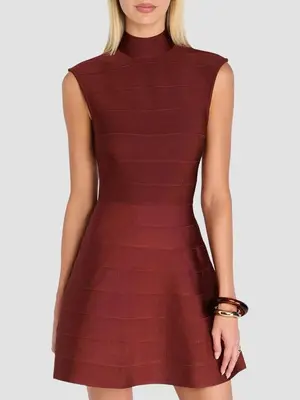 Retrofete Delyth Knit Fit & Flare Mini Dress