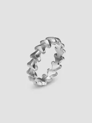 David Yurman Armory Band Ring In Sterling 6.2mm