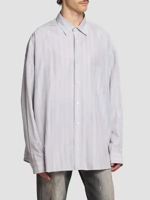 Acne Studios Soffia New Round Striped Oversized Shirt