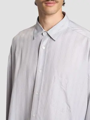 Acne Studios Soffia New Round Striped Oversized Shirt