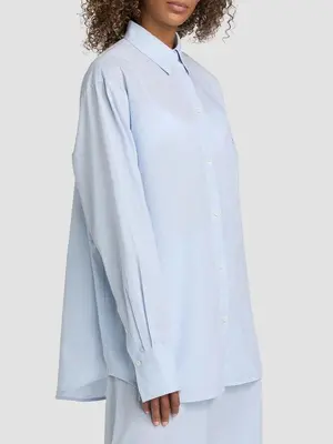 TOTEME Garderob Oversized Cotton-linen Shirt