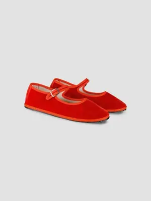 VIBI VENEZIA Timeless Velvet Mary Janes - Naransa