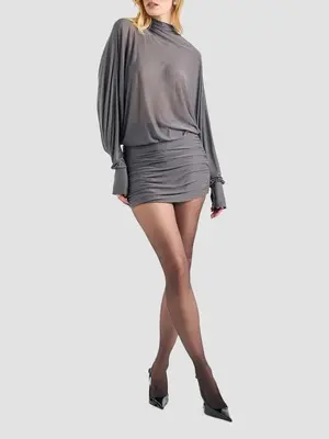 SEROYA Jensine Draped Mini Dress