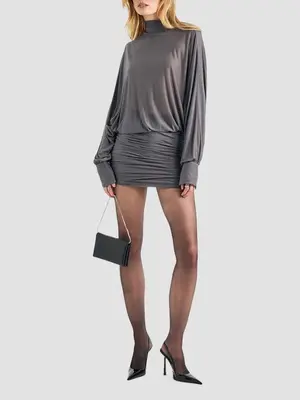 SEROYA Jensine Draped Mini Dress