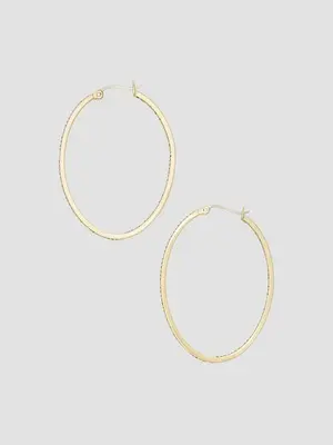 Ramy Brook Khatia Goldtone & Glass Crystal Hoop Earrings