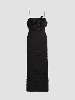 Acler Walsworth Ruched Midi Dress