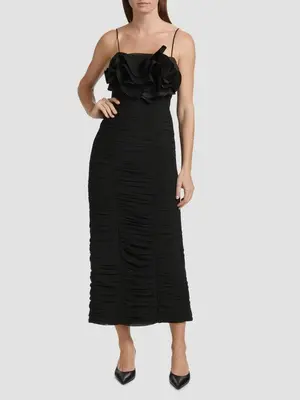 Acler Walsworth Ruched Midi Dress