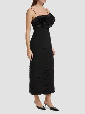 Acler Walsworth Ruched Midi Dress