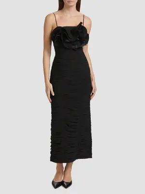 Acler Walsworth Ruched Midi Dress