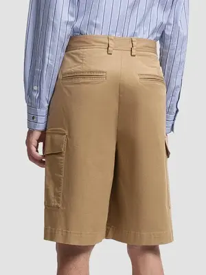 Moncler Shorts In Cotton Gabardine