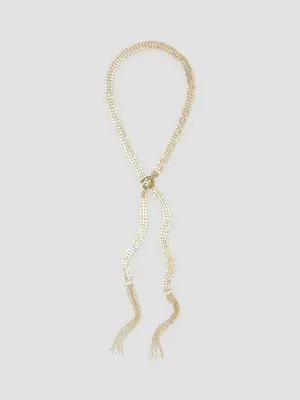 Ramy Brook Nora Goldtone Mesh Wrap Necklace