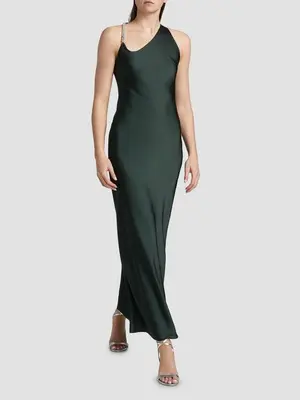 Significant Other Abbey Satin Trapeze Maxi Dress