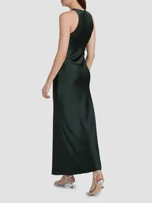 Significant Other Abbey Satin Trapeze Maxi Dress