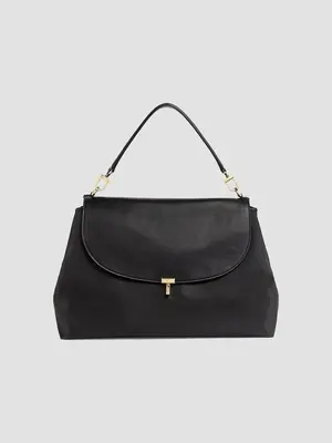 TOTEME T-lock Nylon & Leather Satchel