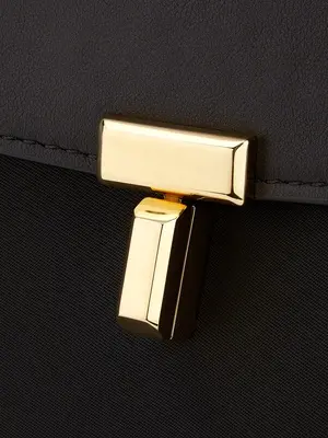 TOTEME T-lock Nylon & Leather Satchel