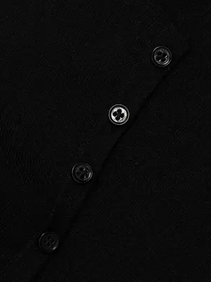 TOTEME Fitted Polo Cardigan - Black