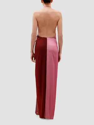 Silvia Tcherassi Corsario Two-tone Knotted Gown