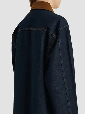 Khaite Wyatt Denim Patch Pocket Jacket