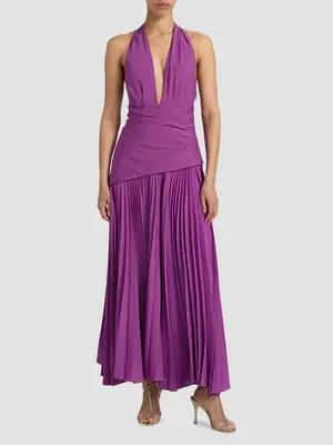 Acler Kerrison Pleated A-line Maxi Dress