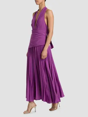 Acler Kerrison Pleated A-line Maxi Dress